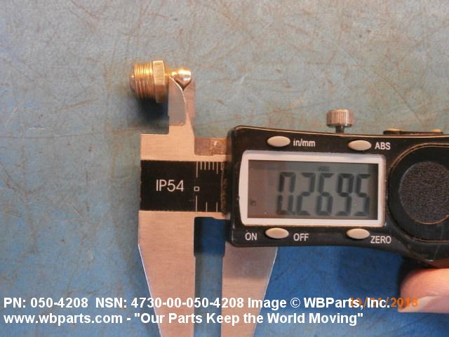 4730-00-050-4208 - LUBRICATION FITTING, MS1500031, MS150003-1, MS15003 ...