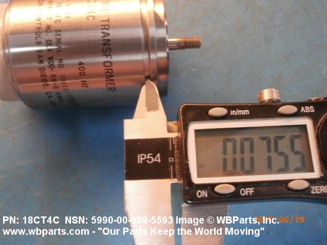 5990-00-928-5593 - CONTROL TRANSFORMER SYNCHRO, M20708/29-01C ...