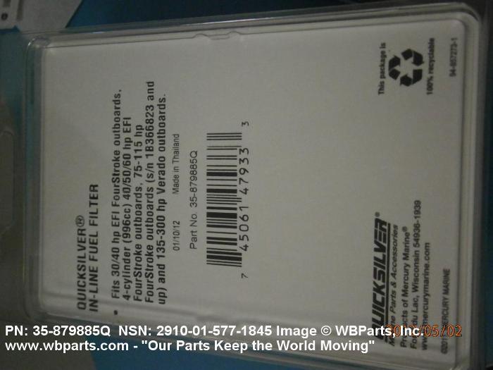 2910-01-577-1845 - FLUID FILTER | WBParts