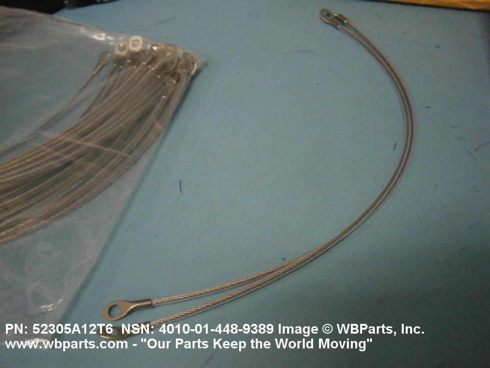 4010-01-448-9389 - SINGLE LEG WIRE ROPE ASSEMBLY | WBParts