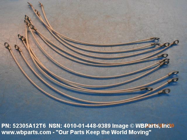 4010-01-448-9389 - SINGLE LEG WIRE ROPE ASSEMBLY | WBParts