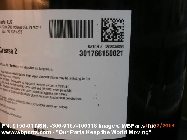9150-01-306-9167 - WATER-WASH RESISTANT GREASE, AA50433, A-A-50433 ...