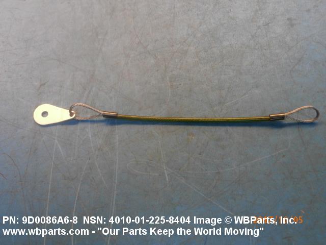 4010-01-225-8404 - SINGLE LEG WIRE ROPE ASSEMBLY, SL20528A68, SL20528A6 ...