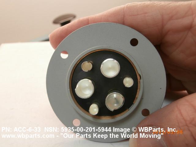 5935-00-201-5944 - ELECTRICAL RECEPTACLE CONNECTOR, ACC633, ACC-6-33 ...
