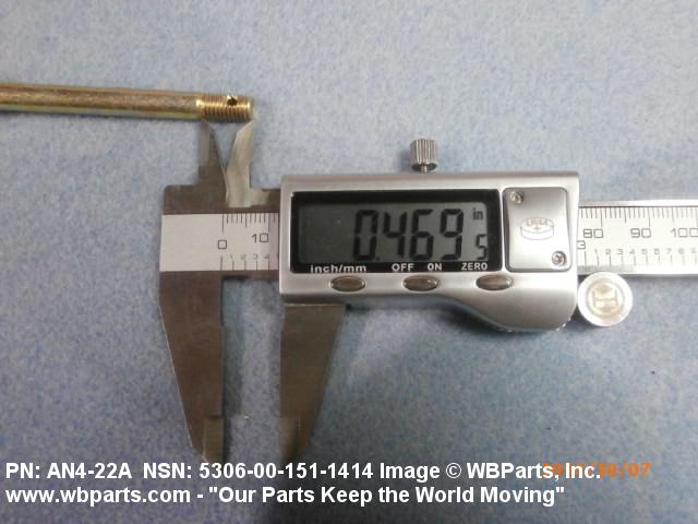 5306-00-151-1414 - MACHINE BOLT | WBParts