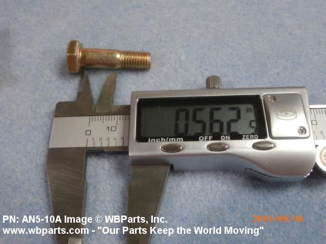 5306-00-145-7036 - MACHINE BOLT, AN174H7 , AN510A, AN5-10A | WBParts