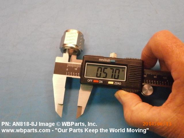 4730-00-203-2661 - TUBE COUPLING NUT, AN818, AN8186C, AN818-6C | WBParts