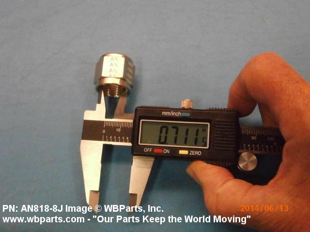 4730-00-203-2661 - TUBE COUPLING NUT, AN818, AN8186C, AN818-6C | WBParts
