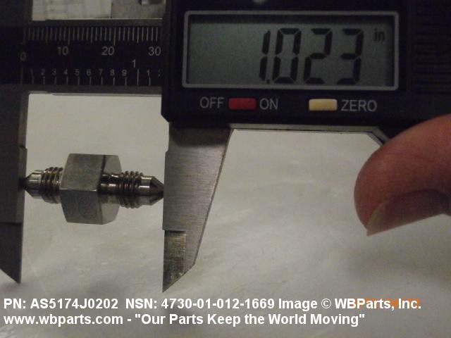4730-01-012-1669 - TUBE NIPPLE, MS24392J2, AS4841, AS5174 | WBParts