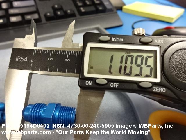 4730-00-240-5905 - PIPE TO BOSS STRAIGHT ADAPTER, AH2745A5, AH2745AJ ...