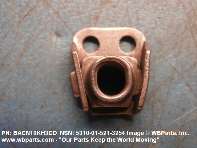 5310-01-521-3254 - PLATE SELF-LOCKING NUT | WBParts