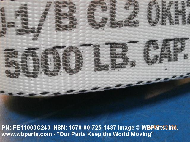 1670-00-725-1437 - AIRCRAFT CARGO TIE DOWN, AS27260, C12687C240, CGU-1 ...