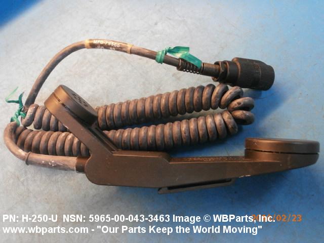 5965-00-043-3463 - HANDSET, H-189/GR, H189GR, H-250/U | WBParts