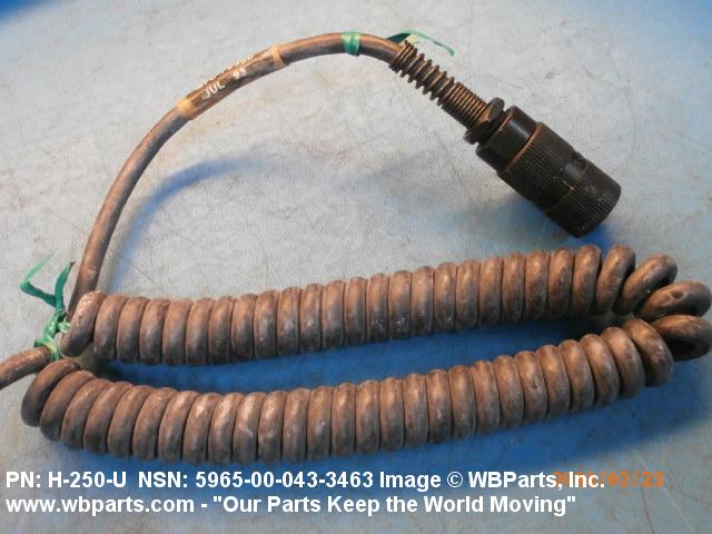 5965-00-043-3463 - HANDSET, H-189/GR, H189GR, H-250/U | WBParts