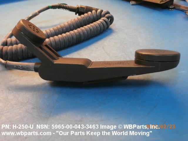 5965-00-043-3463 - HANDSET, H-189/GR, H189GR, H-250/U | WBParts