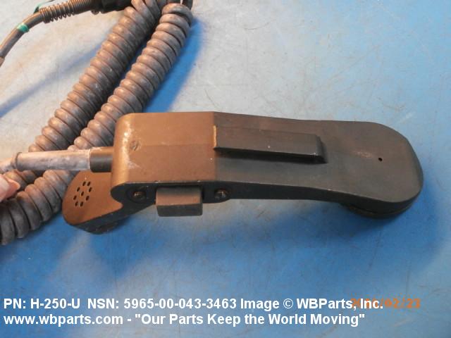 5965-00-043-3463 - HANDSET, H-189/GR, H189GR, H-250/U | WBParts