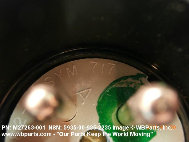 5935-00-935-2235 - ELECTRICAL PLUG CONNECTOR, M2726/3-001, M2726/3-001 ...