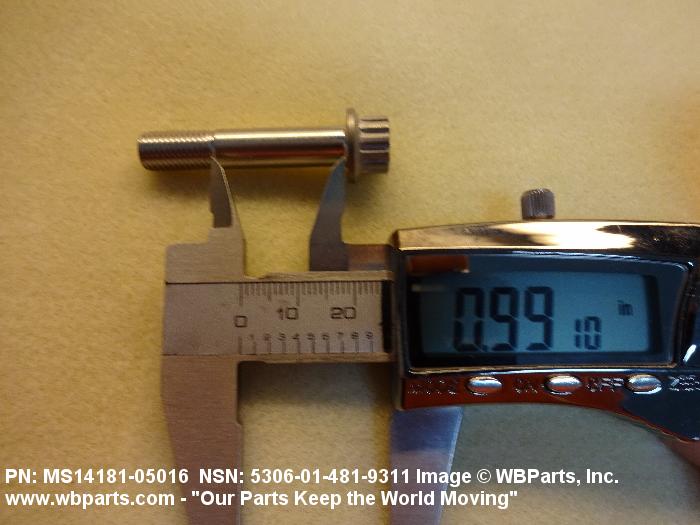 5306-01-481-9311 - SHEAR BOLT | WBParts