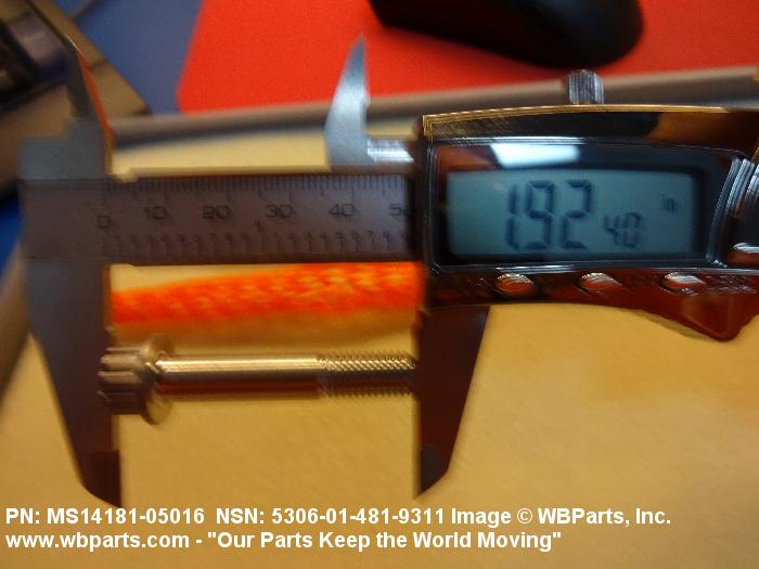 5306-01-481-9311 - SHEAR BOLT | WBParts