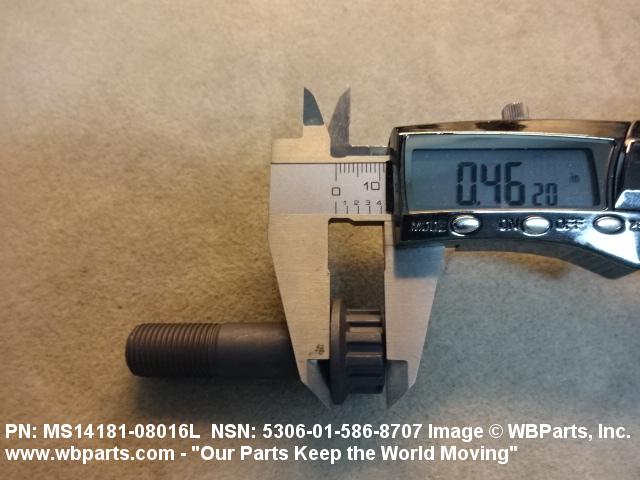 5306-01-586-8707 - SHEAR BOLT | WBParts