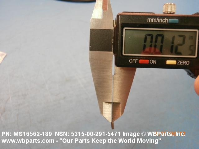 5315-00-291-5471 - SPRING PIN, MS16562189, MS16562-189, MS171431 | WBParts