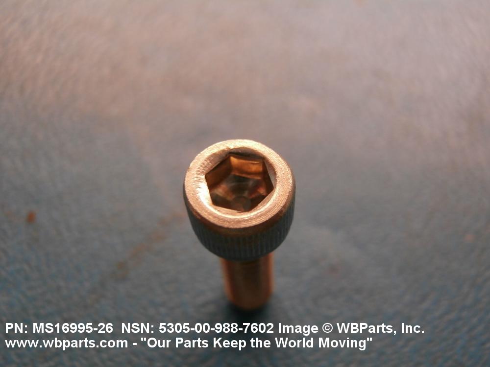 5305-00-988-7602 - SOCKET HEAD CAP SCREW, MS1699526, MS16995-26 ...