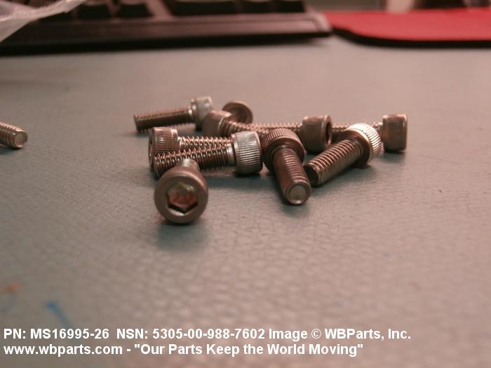 5305-00-988-7602 - SOCKET HEAD CAP SCREW, MS1699526, MS16995-26 ...