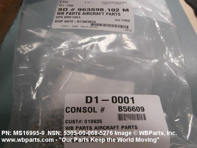 5305-00-068-5276 - SOCKET HEAD CAP SCREW, MS169959, MS16995-9 ...