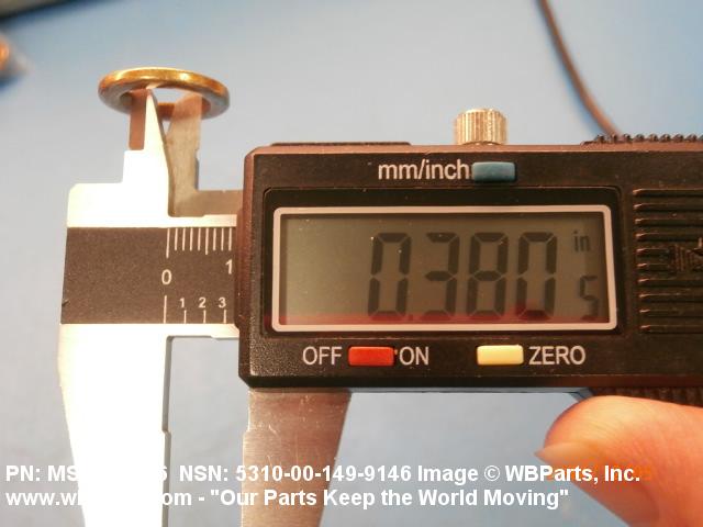 5310-00-149-9146 - RECESSED WASHER | WBParts