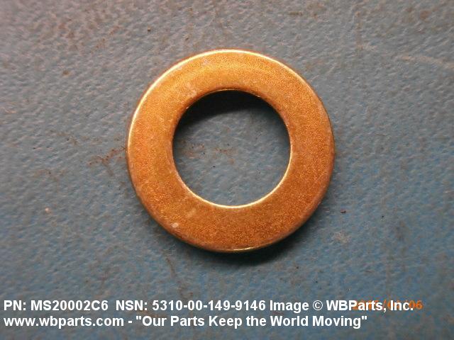 5310-00-149-9146 - RECESSED WASHER, MS20002C6, MS20002-C6, NAS1436C | WBParts