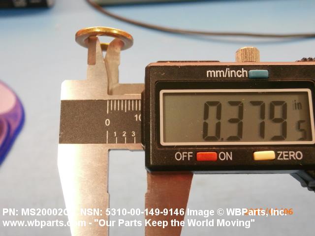 5310-00-149-9146 - RECESSED WASHER, MS20002C6, MS20002-C6, NAS1436C | WBParts