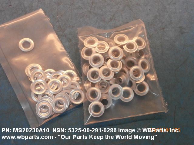 5325-00-291-0286 - METALLIC GROMMET, MS20230A10, MS20230GA10, NASM20230 ...