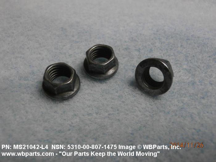 5310-00-807-1475 - HEXAGON EXTENDED WASHER SELF-LOCKING NUT, MS21042L4 ...
