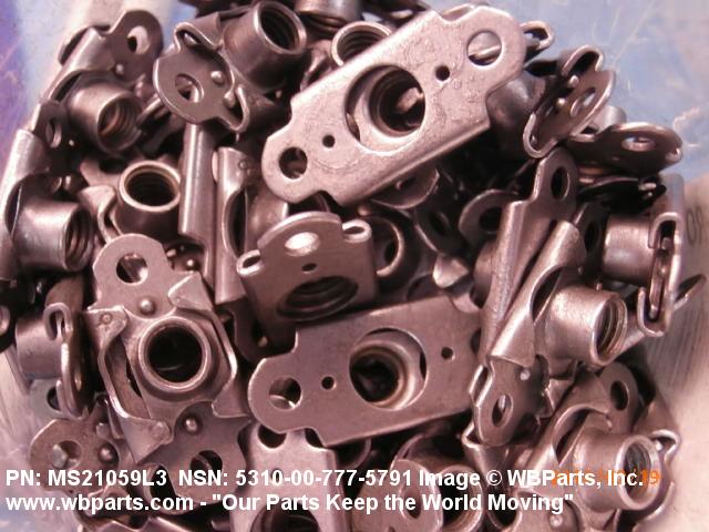 5310-00-777-5791 - PLATE SELF-LOCKING NUT, MS21059L3, MS21059L3K ...