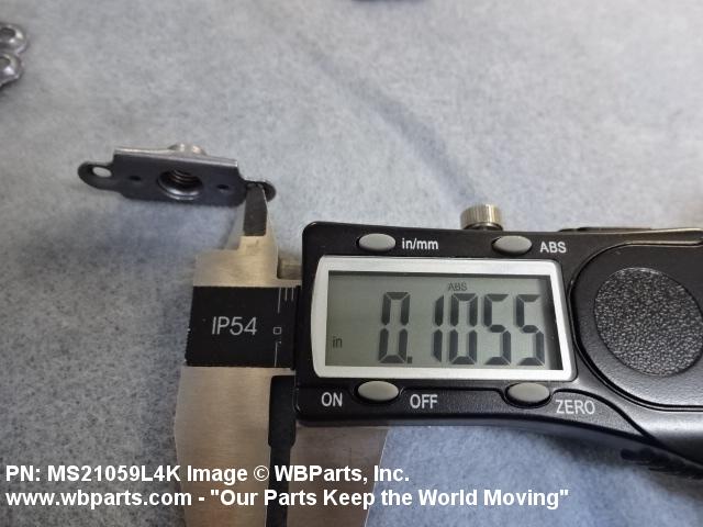 MS21059-L4 - NUT PLATE | WBParts