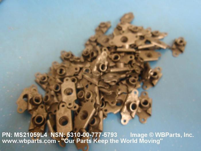 5310-00-777-5793 - PLATE SELF-LOCKING NUT, MS21059L4, MS21059L4K ...