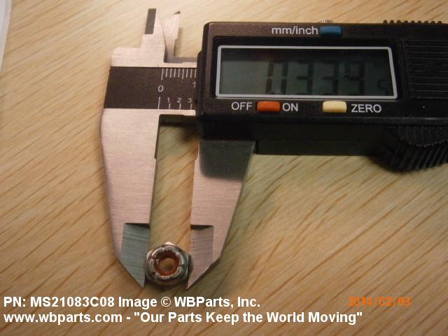 5310-00-939-0849 - HEXAGON SELF-LOCKING NUT | WBParts