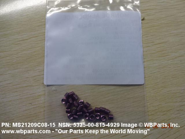 5325-00-815-4929 - SCREW THREAD INSERT, MS21209C0815, MS21209-C0815 ...