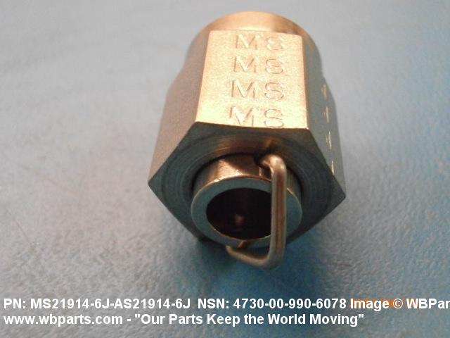 4730-00-990-6078 - TUBE CAP, MS219146C, MS21914-6C, MS219146J | WBParts