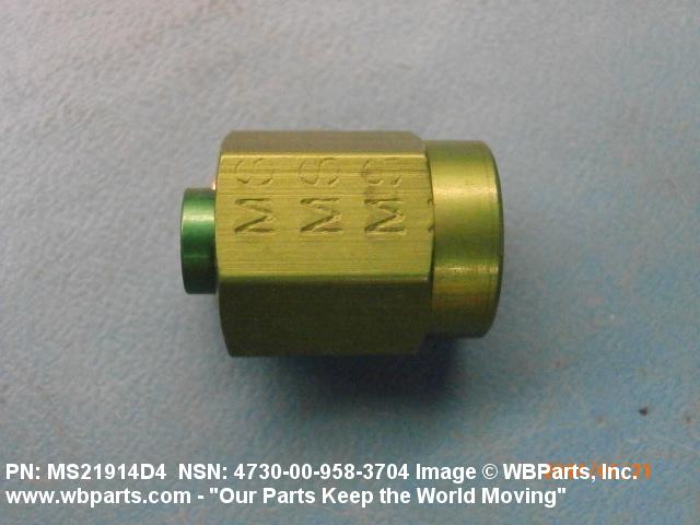 4730-00-958-3704 - TUBE CAP, MS219144D, MS21914-4D, MS21914D4 | WBParts