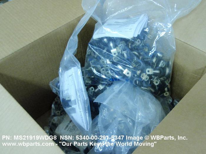 5340-00-291-5342 - LOOP CLAMP, MS21919G8, MS21919WDG8, P/N 754-8-2-8 ...