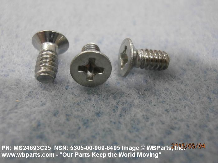 5305-00-969-6495 - MACHINE SCREW, MS24693C25, MS24693-C25 ...