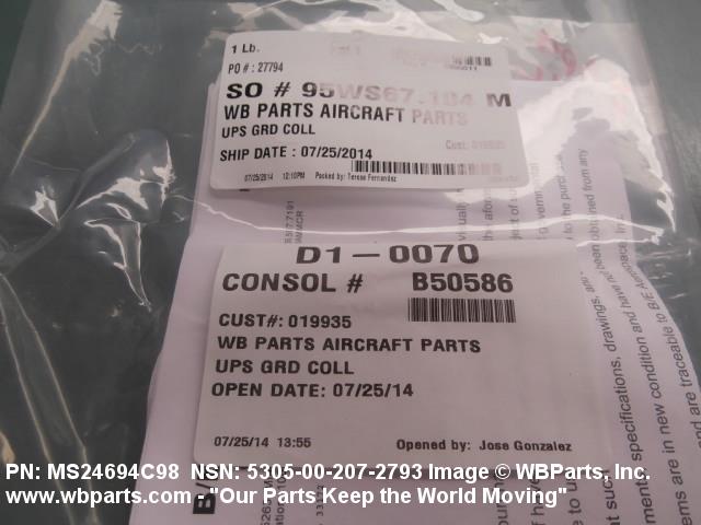 MS24694-C98 - SCREW | WBParts