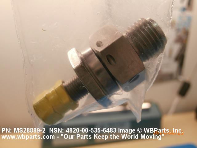 4820-00-535-6483 - PNEUMATIC TANK VALVE, MS288892, MS28889-2, M61642 ...