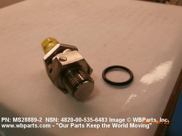4820-00-535-6483 - PNEUMATIC TANK VALVE, MS288892, MS28889-2, M61642 ...
