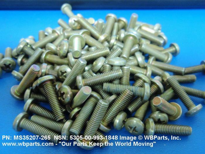 5305-00-993-1848 - MACHINE SCREW, MS2458457, MS24584-57, MS35207265 ...