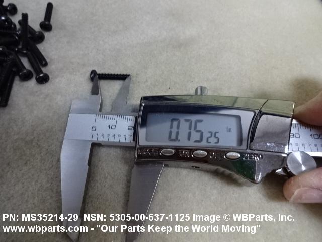 5305-00-637-1125 - MACHINE SCREW | WBParts