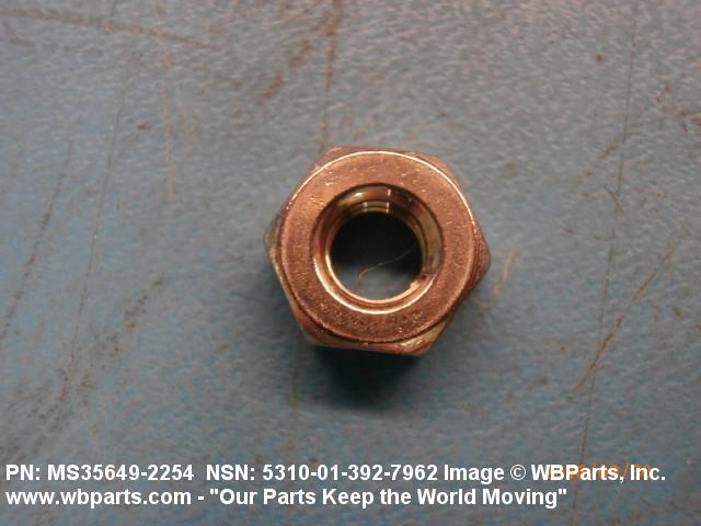 5310-01-392-7962 - HEXAGON PLAIN NUT | WBParts