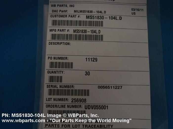 5325-00-294-9799 - SCREW THREAD INSERT, MS51830104L, MS51830-104L ...