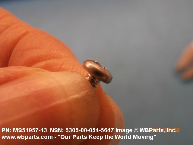 5305-00-054-5647 - MACHINE SCREW, MS1620013, MS16200-13, MS3521612 ...